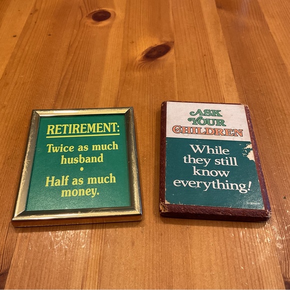 Vintage | Other | Vintage Magnets Comical Retirement Children ...